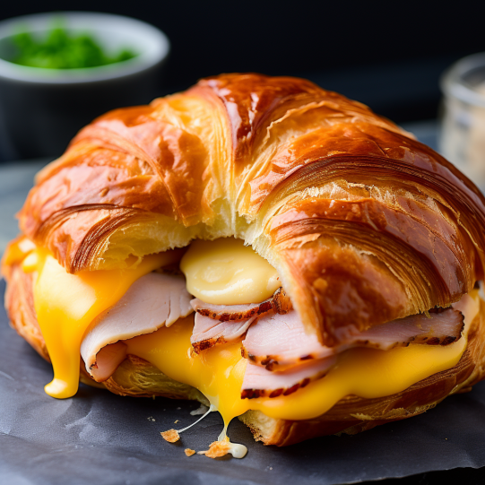 Turkey and Cheese Croissant | The Sprouted Spoon